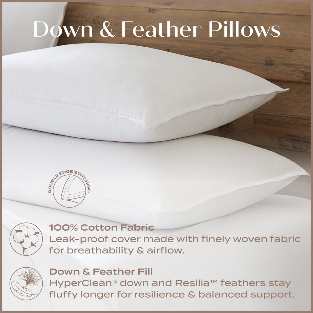 Down Around Feather Pillow | Restful Nights®
